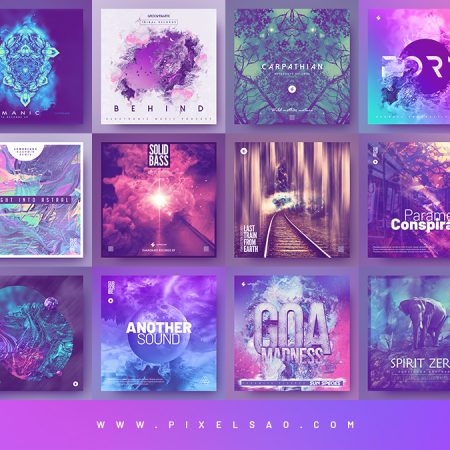 20 Psytrance & Progressive Album Cover Templates | Pixelsao Templates