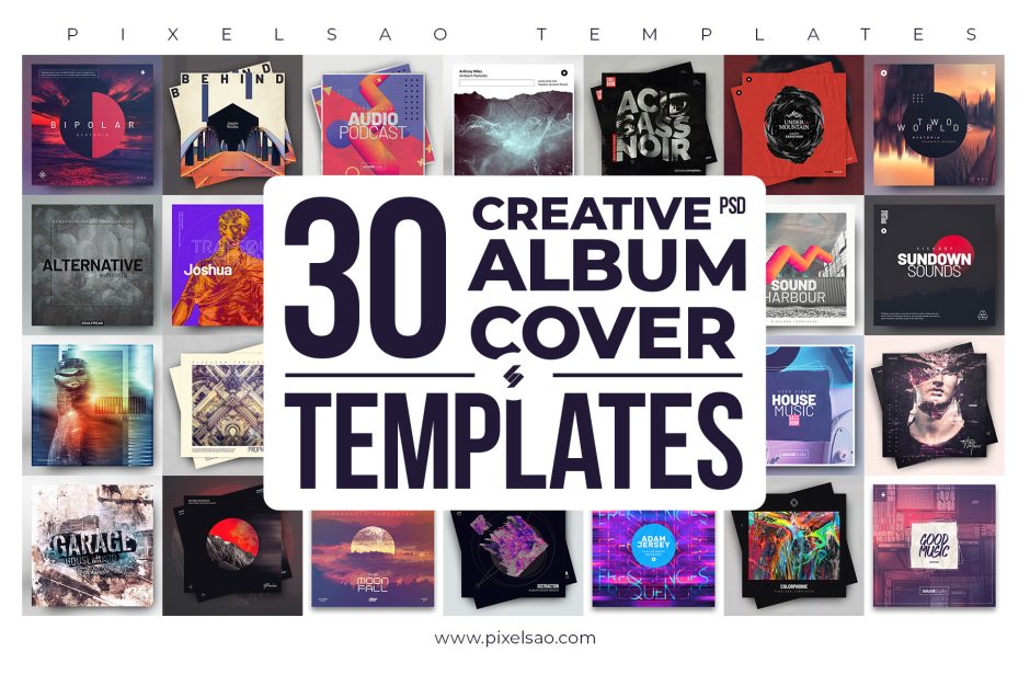 Electronic Music Album Covers – Big Bundles | Pixelsao Templates