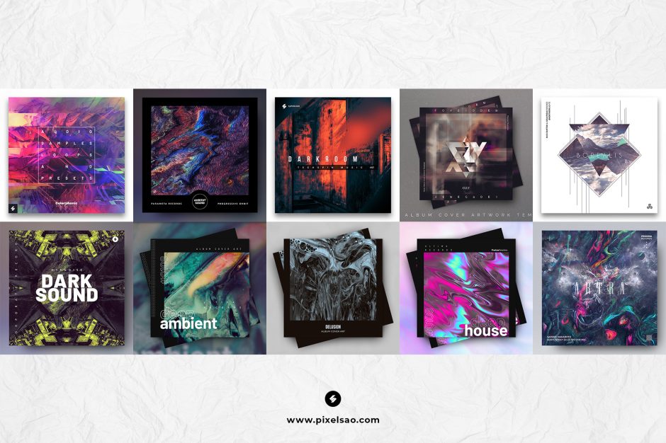 Electronic Music Album Covers – Big Bundles | Pixelsao Templates