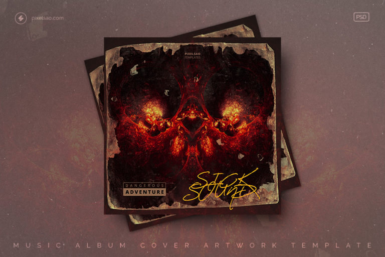 Psytrance Album Cover PSD Templates | Pixelsao Templates